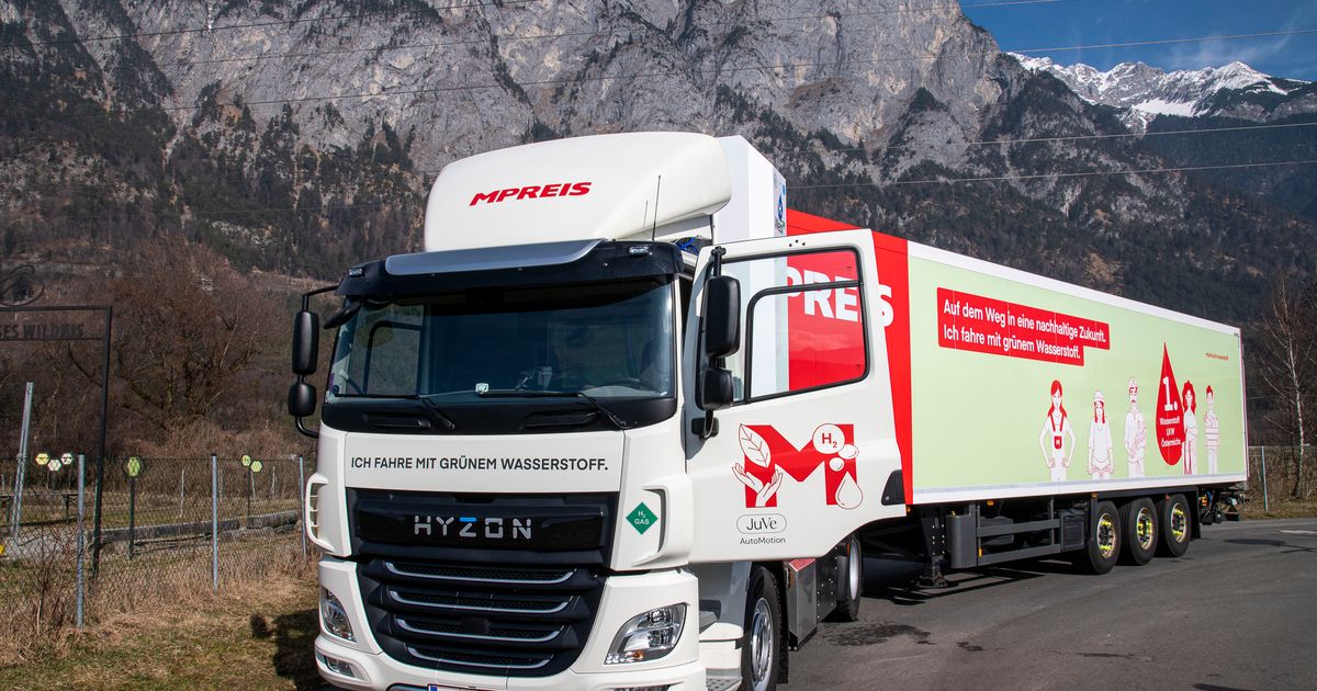Premiere in Völs: MPreis lässt Österreichs ersten Wasserstoff-Lkw rollen | Tiroler Tageszeitung ...