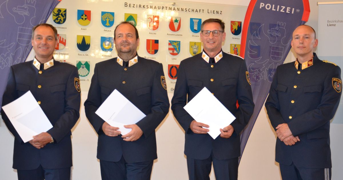 Vier neue Kommandanten bei der Osttiroler Polizei | Tiroler ...